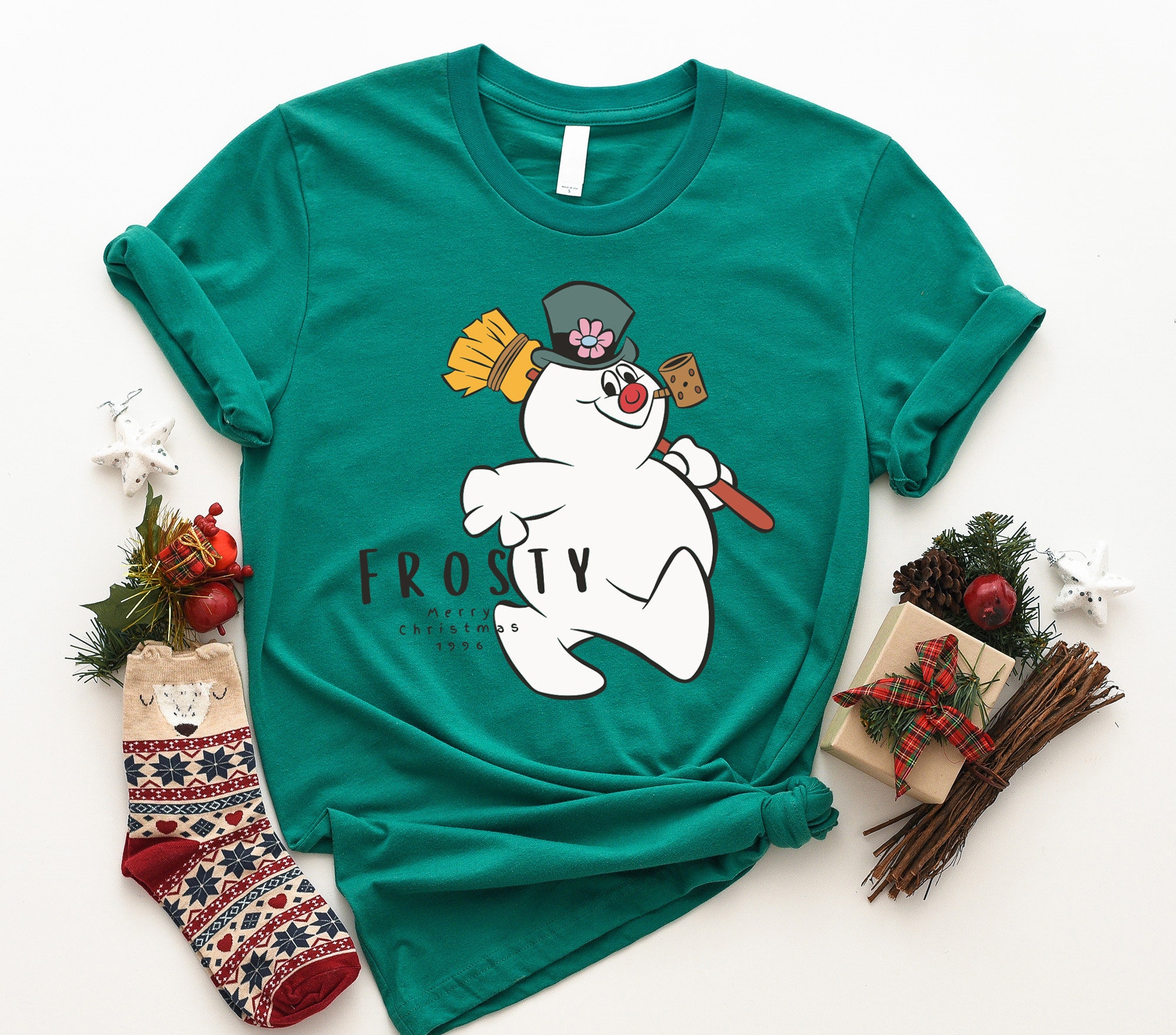 Frosty the Snowman Christmas T-shirt, Christmas Holiday T-shirt, Cute ...