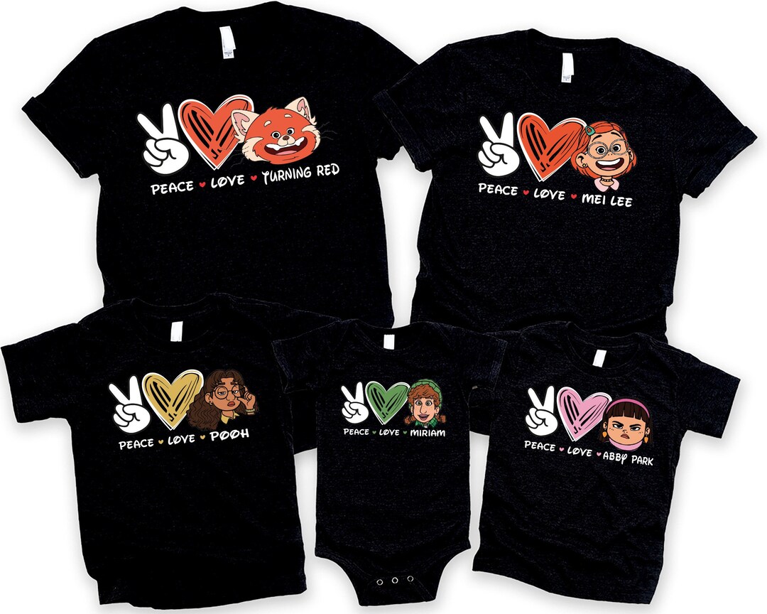 Disney Turning Red Characters, Turning Red Shirt, Meilin Lee Turning ...