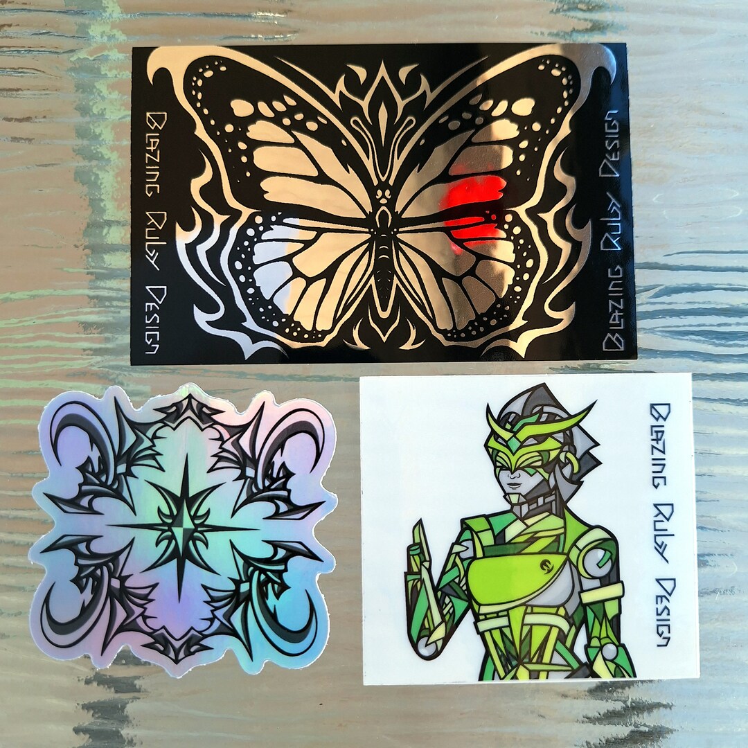 Emerald Cyborg Sticker Pack - Etsy