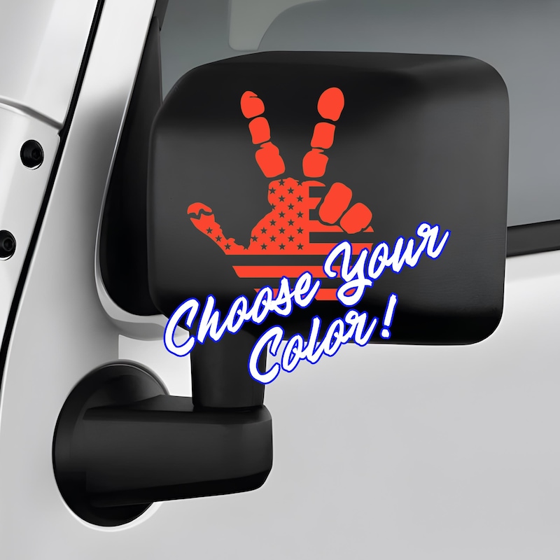 Jeep Wave Sticker - Etsy