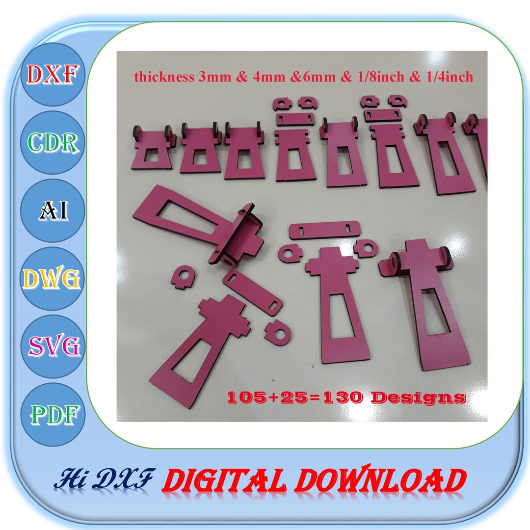 Photo Frame Holder Dxf,svg File/ Photo Frame Legs/ Laser Cut Frame ...