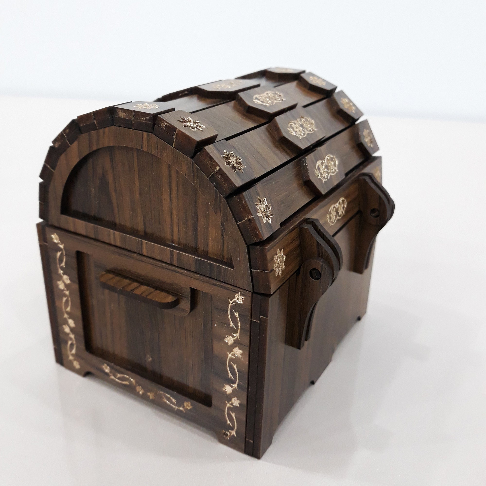 Treasure Chest SVG Laser Cut Treasure Box Wooden Box Cut Files ...