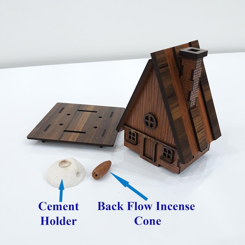Wooden Incense Holder Laser Cutting File, 3mm 4mm 1/8inch Wooden Back ...
