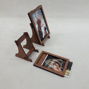 Laser Cut Photo Frame With Holder in 3 Size 3mm 1/8inch 4mm Material ...