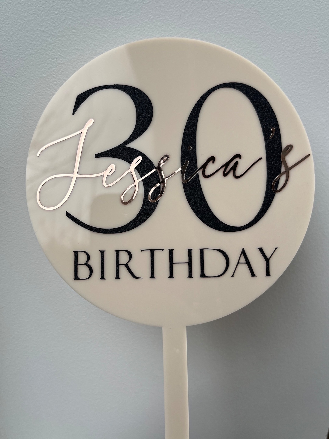Acrylic Cake Topper Personalised Cake Topper Cake Topper Custom Cake ...