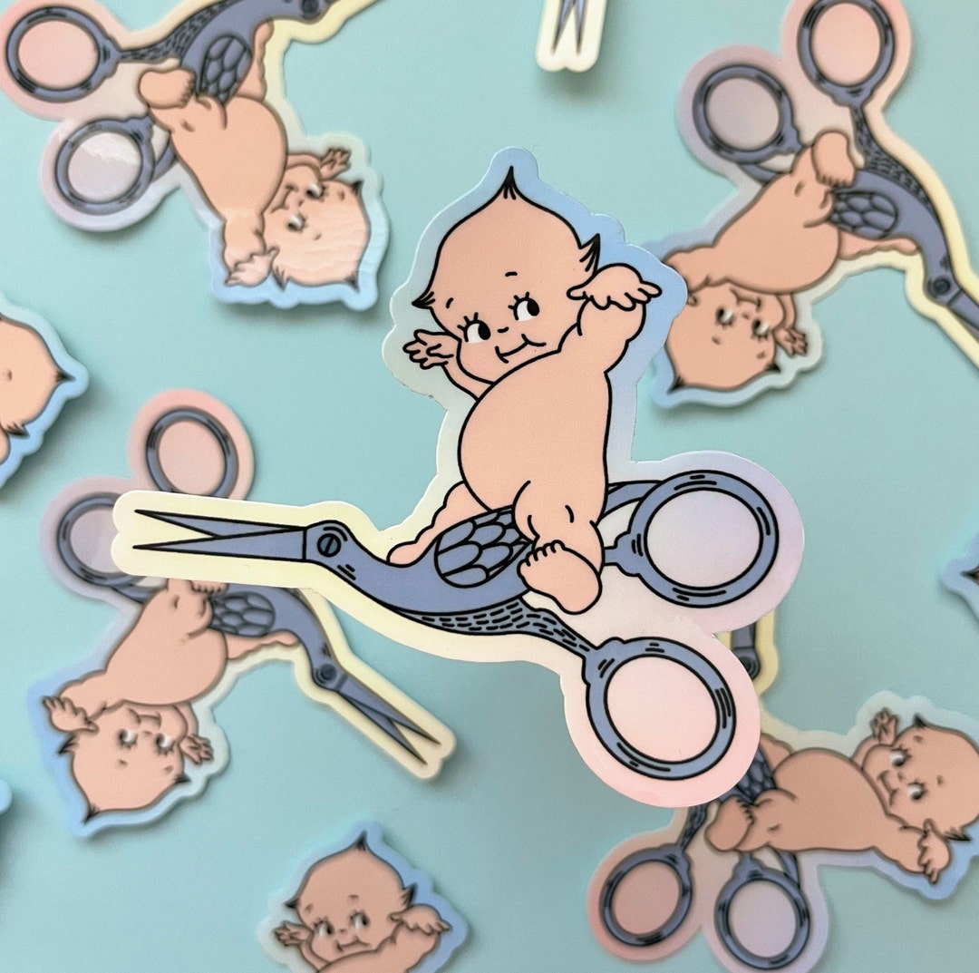 Flying Kewpie Vinyl Sticker - Etsy