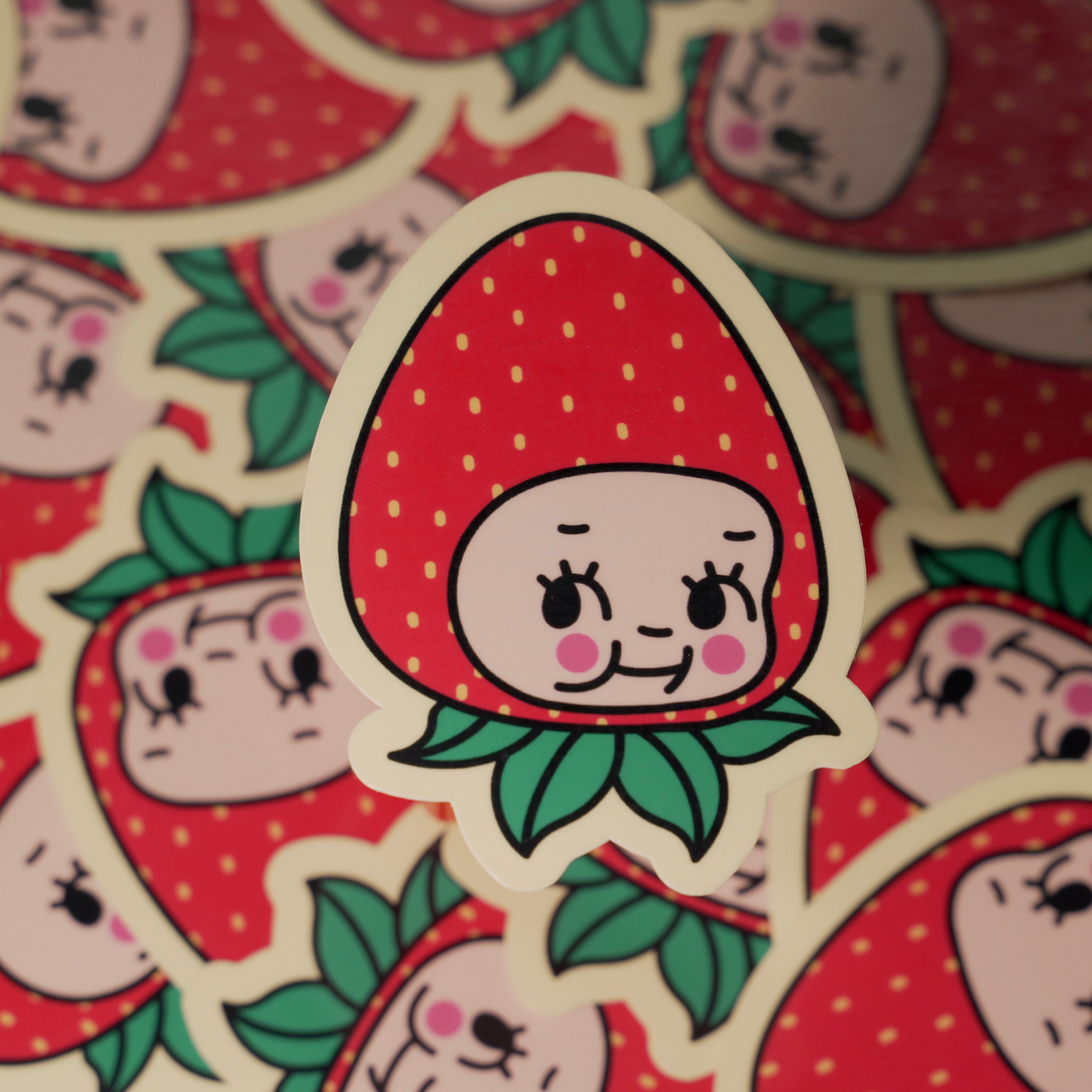 Strawberry Kewpie Vinyl Sticker - Etsy Australia