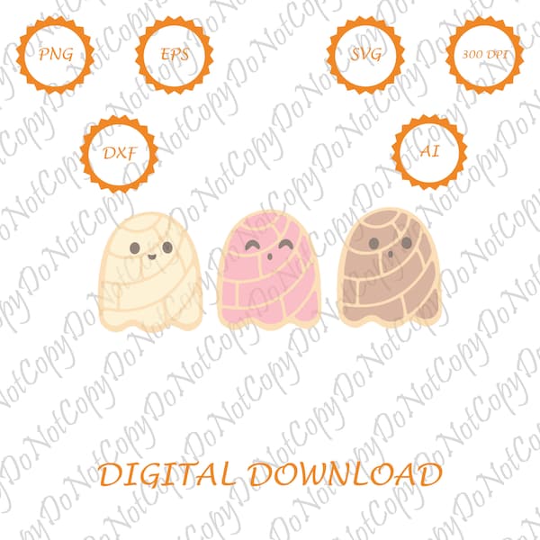 Concha Ghost Svg - Etsy
