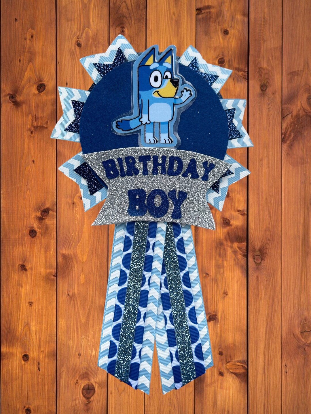 Bluey Dog Birthday Badge Clip birthday Boy - Etsy