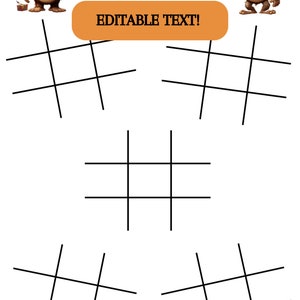 Bigfoot Themed Birthday Party Game Templates, INSTANT DOWNLOAD, 5 ...