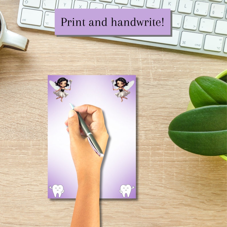 Letter From Tooth Fairy Template, INSTANT TEMPLATE, Edit and Print or ...