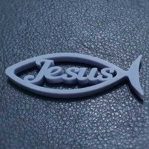 3D Printed Christian Fish : Jesus Faith Hope Love and Cross - Etsy