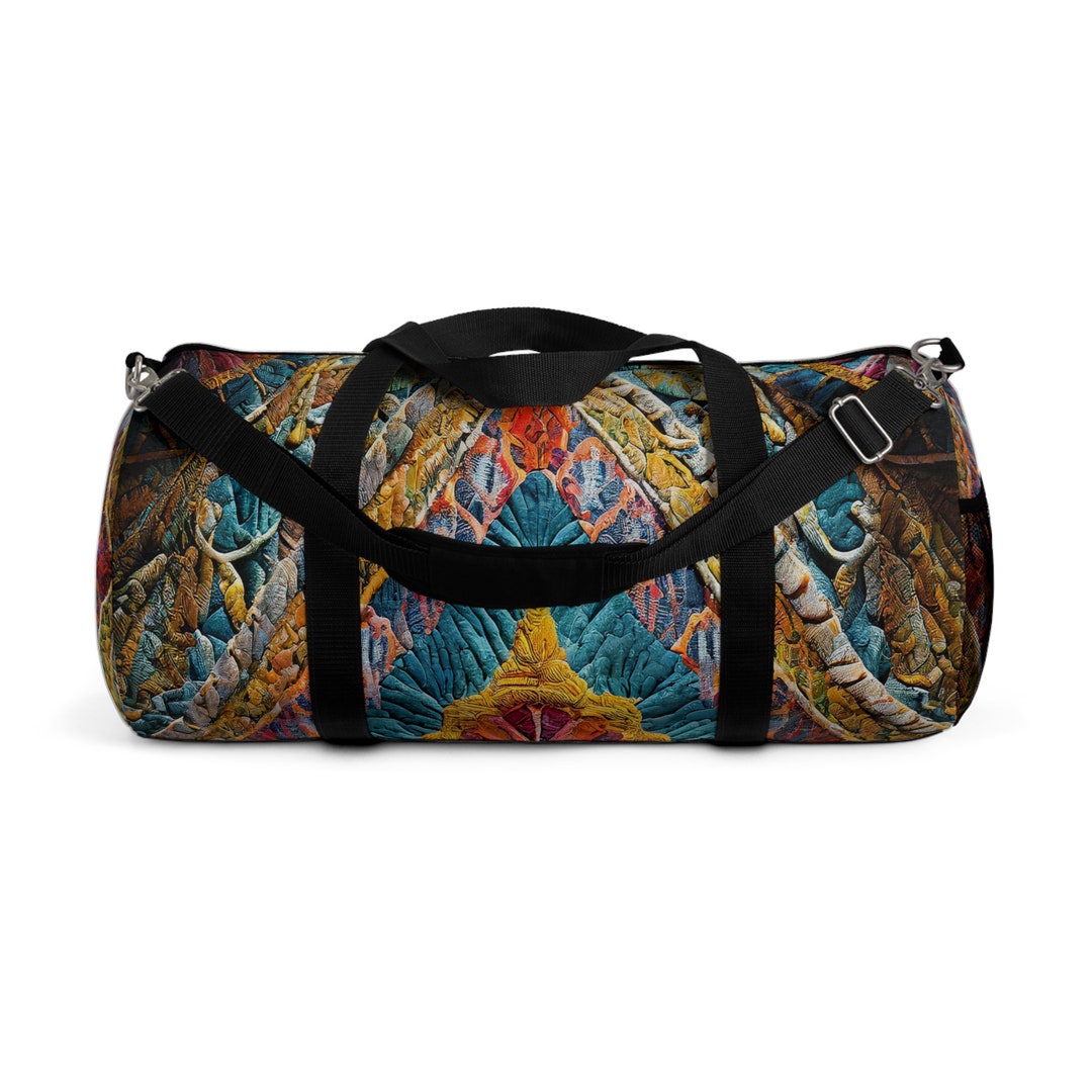 Duffel Bag Indian Textile Duffel Indian Textile Deigned Indian Inspired ...