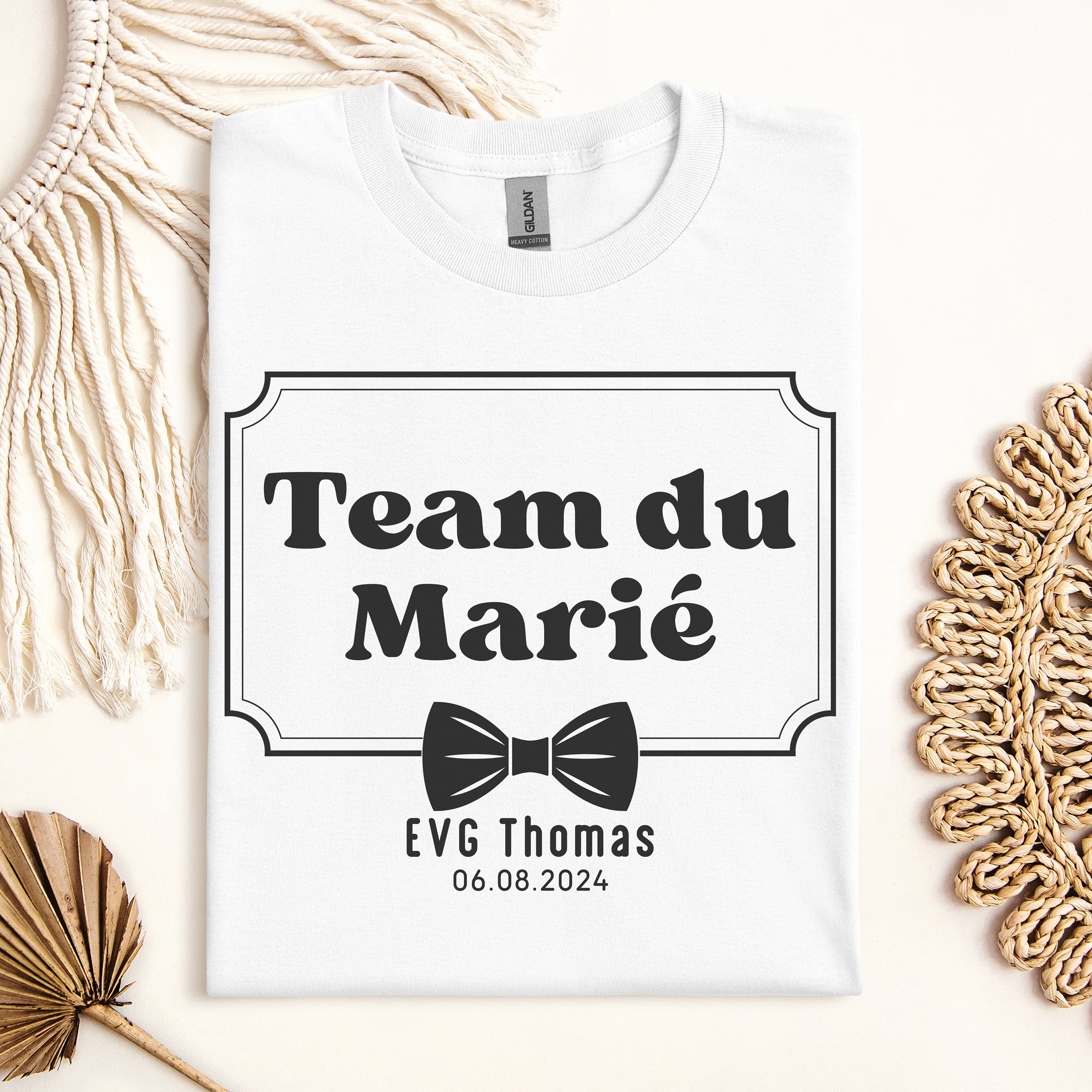 T-shirt EVG "Team de…"｜Team Du Marié, Tee-Shirt Personnalisé EVG, T ...