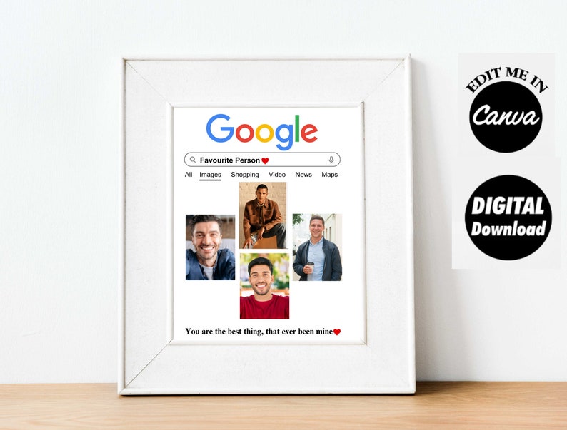 Personalized Valentine Day Gift, Birthday Gift, Google Photo Frame ...