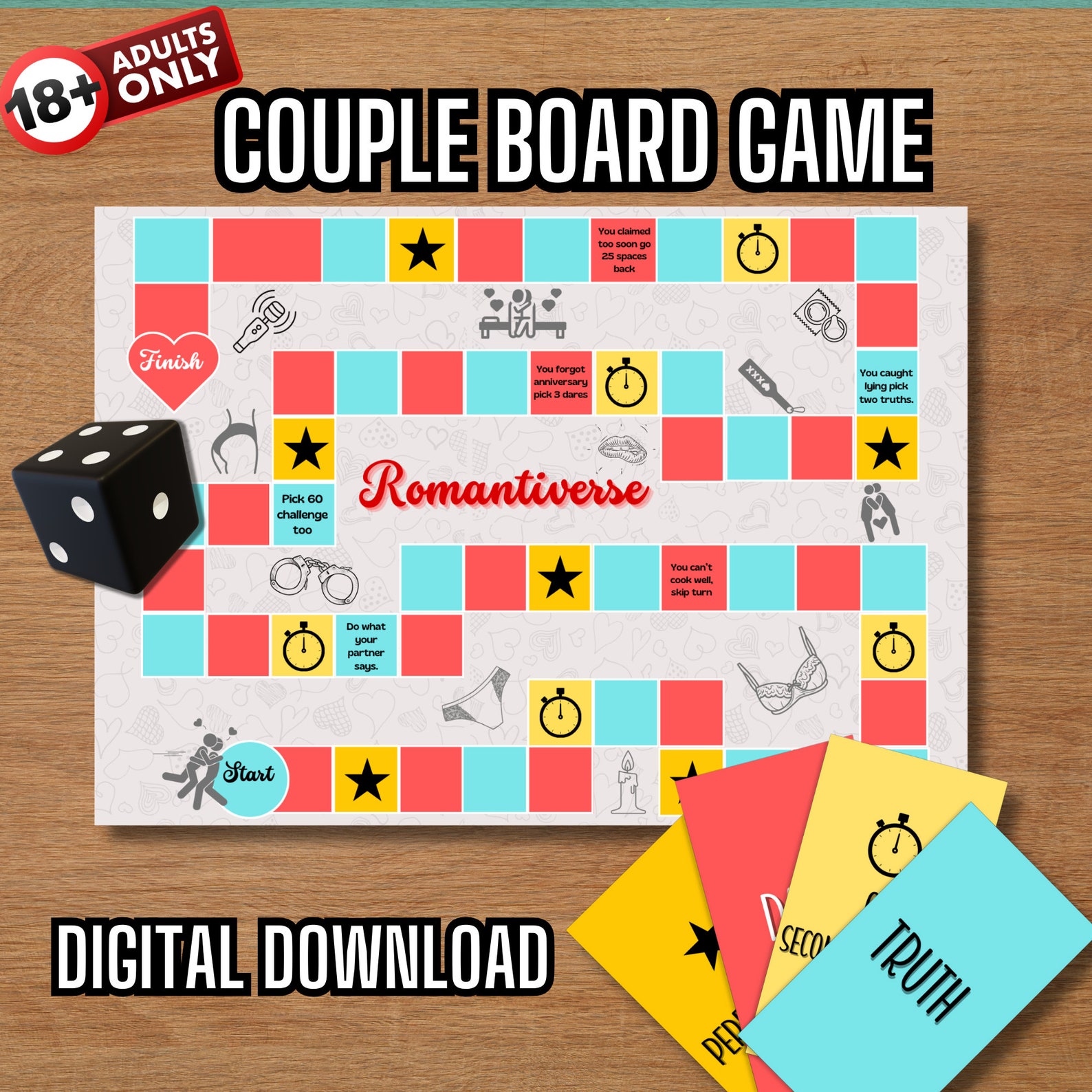Couple Game Board Card Games, Dirty Adult Game Cards, Date Night Games ...