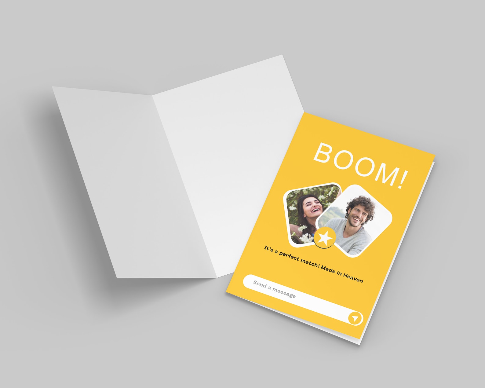 Bumble Card, Bumble Dating App Card, Its a Match Card Folding Card ...