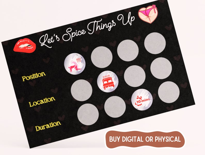 Scratch Card for Him, Date Night Games, Birthday Gift for Him, Gift for ...