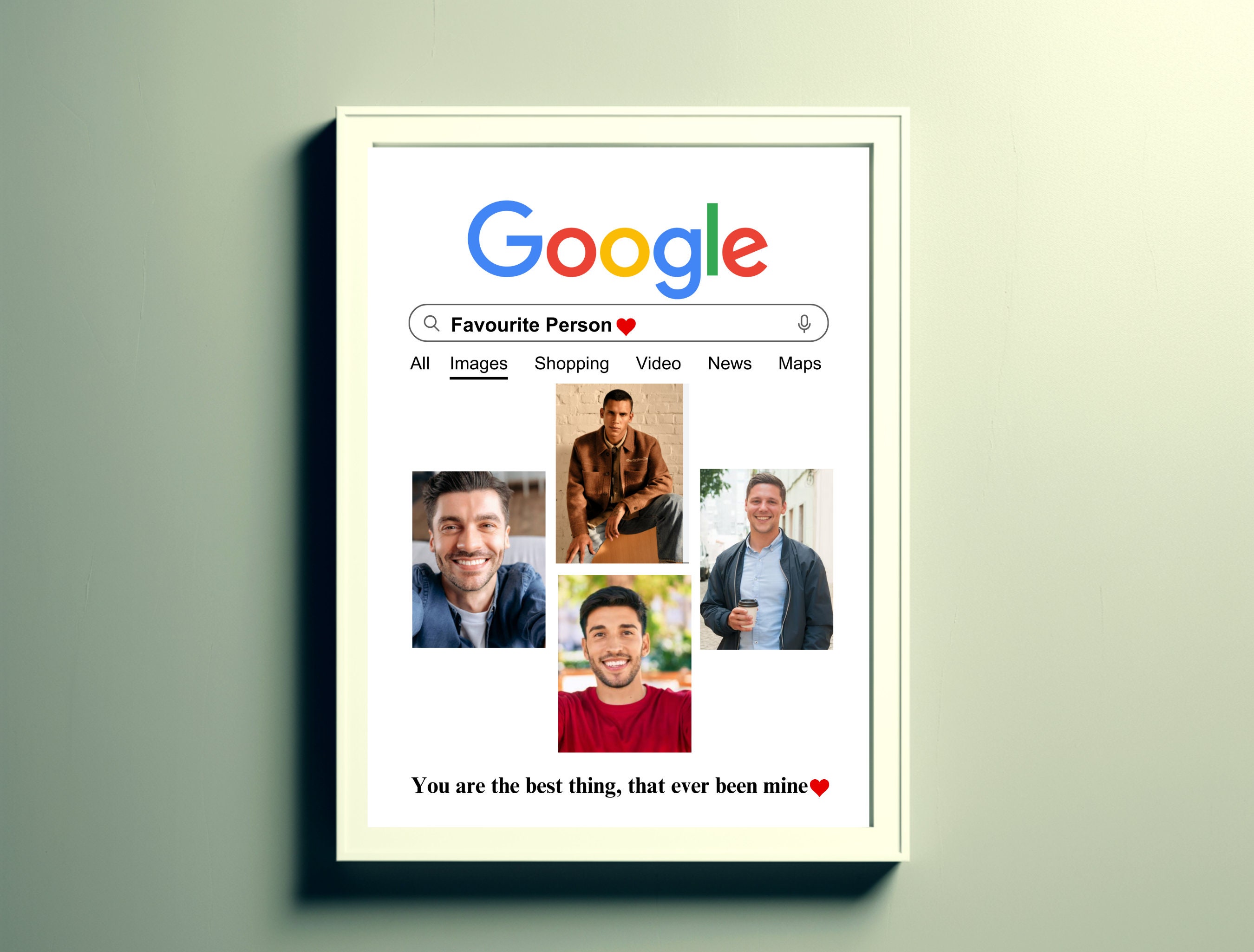Personalized Valentine Day Gift, Birthday Gift, Google Photo Frame ...