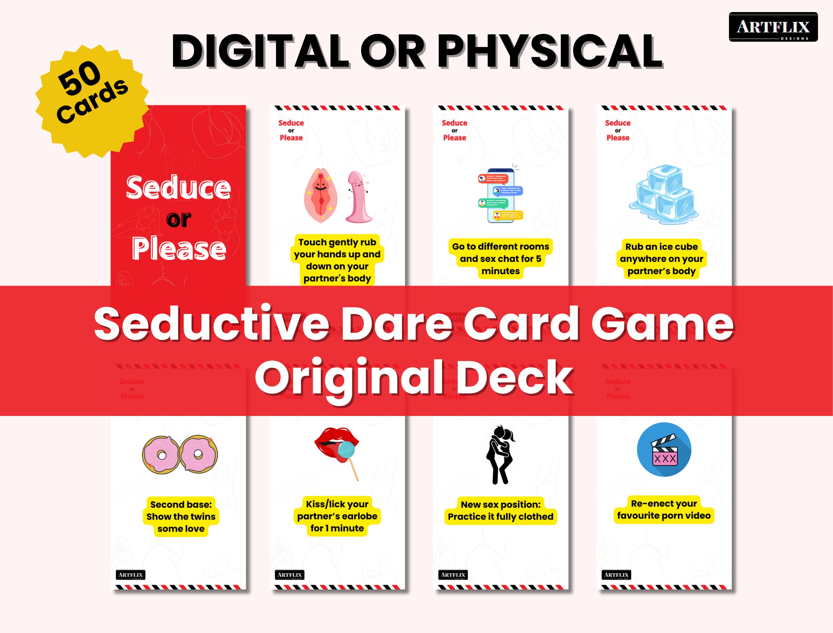 Dirty Adult Card Game: Romantic Couple Dare, Flirty Fun (digital ...