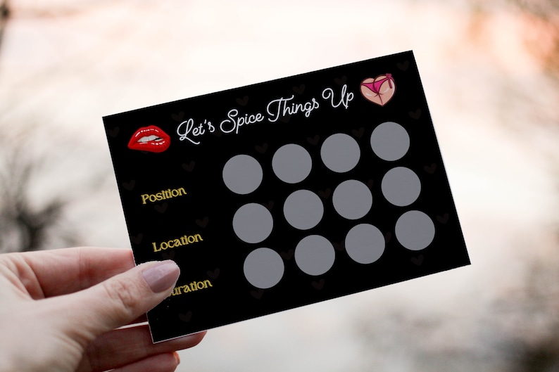 Scratch Card for Him, Date Night Games, Birthday Gift for Him, Gift for ...