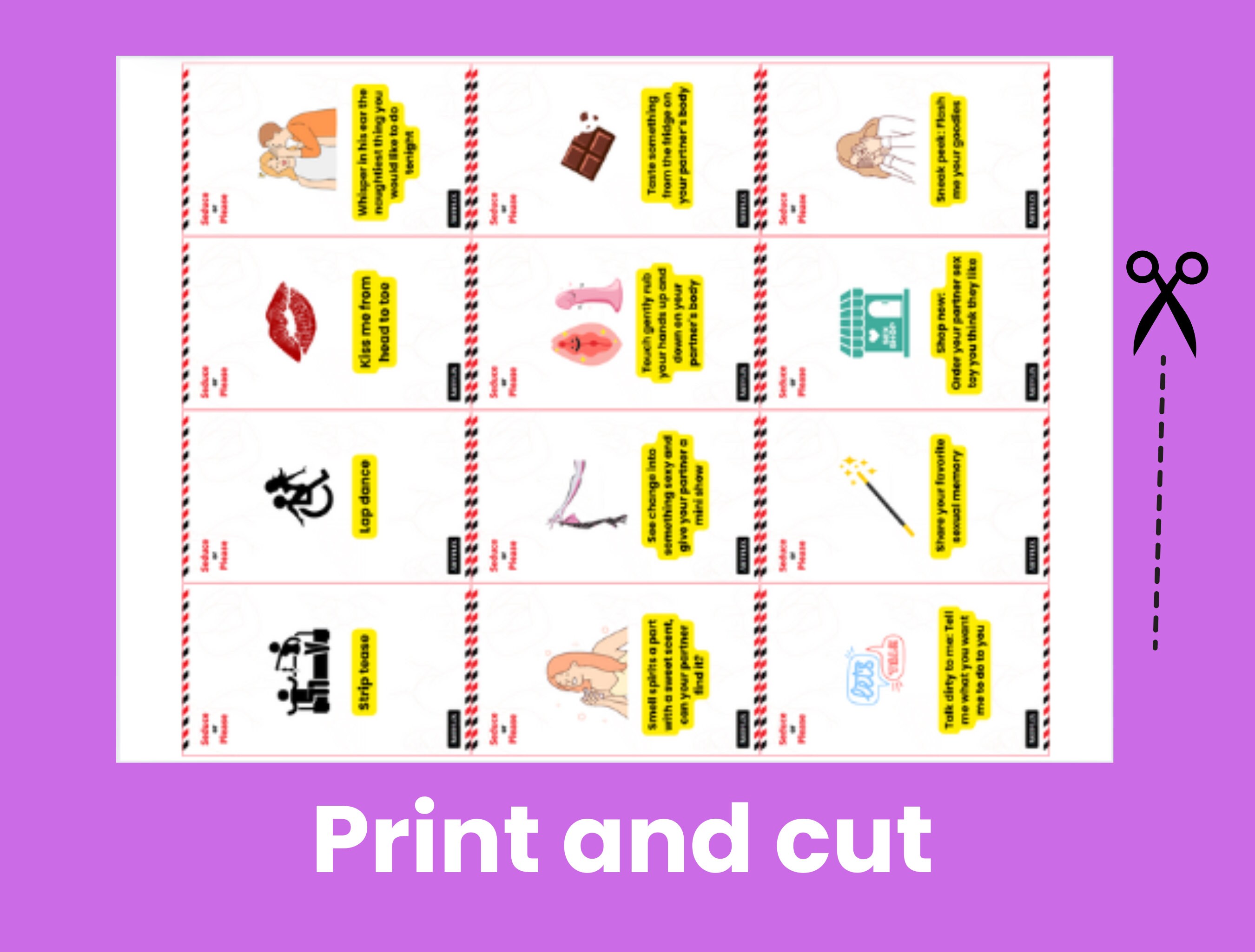 Dirty Adult Card Game: Romantic Couple Dare, Flirty Fun (digital ...