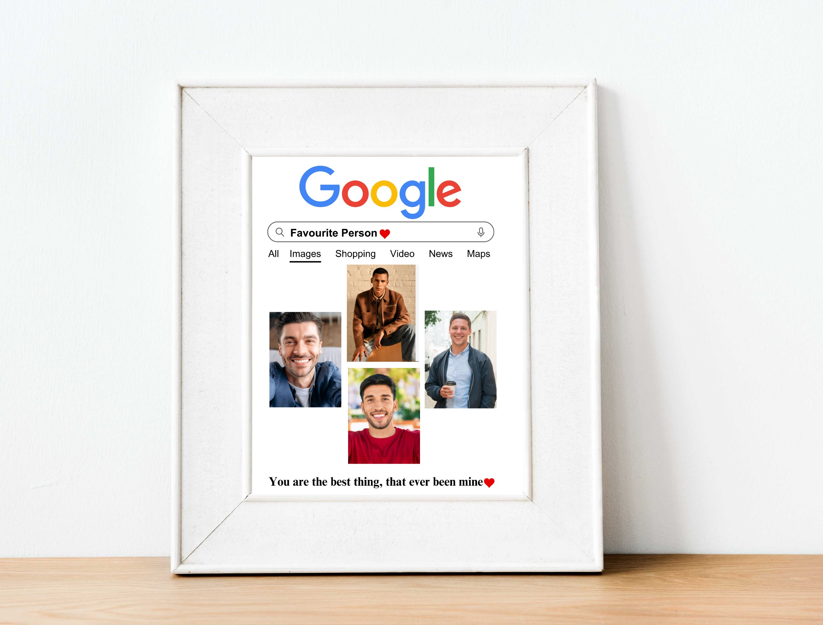 Personalized Valentine Day Gift, Birthday Gift, Google Photo Frame ...