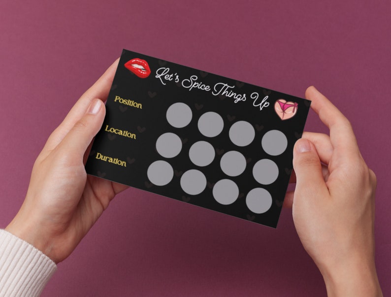 Scratch Card for Him, Date Night Games, Birthday Gift for Him, Gift for ...
