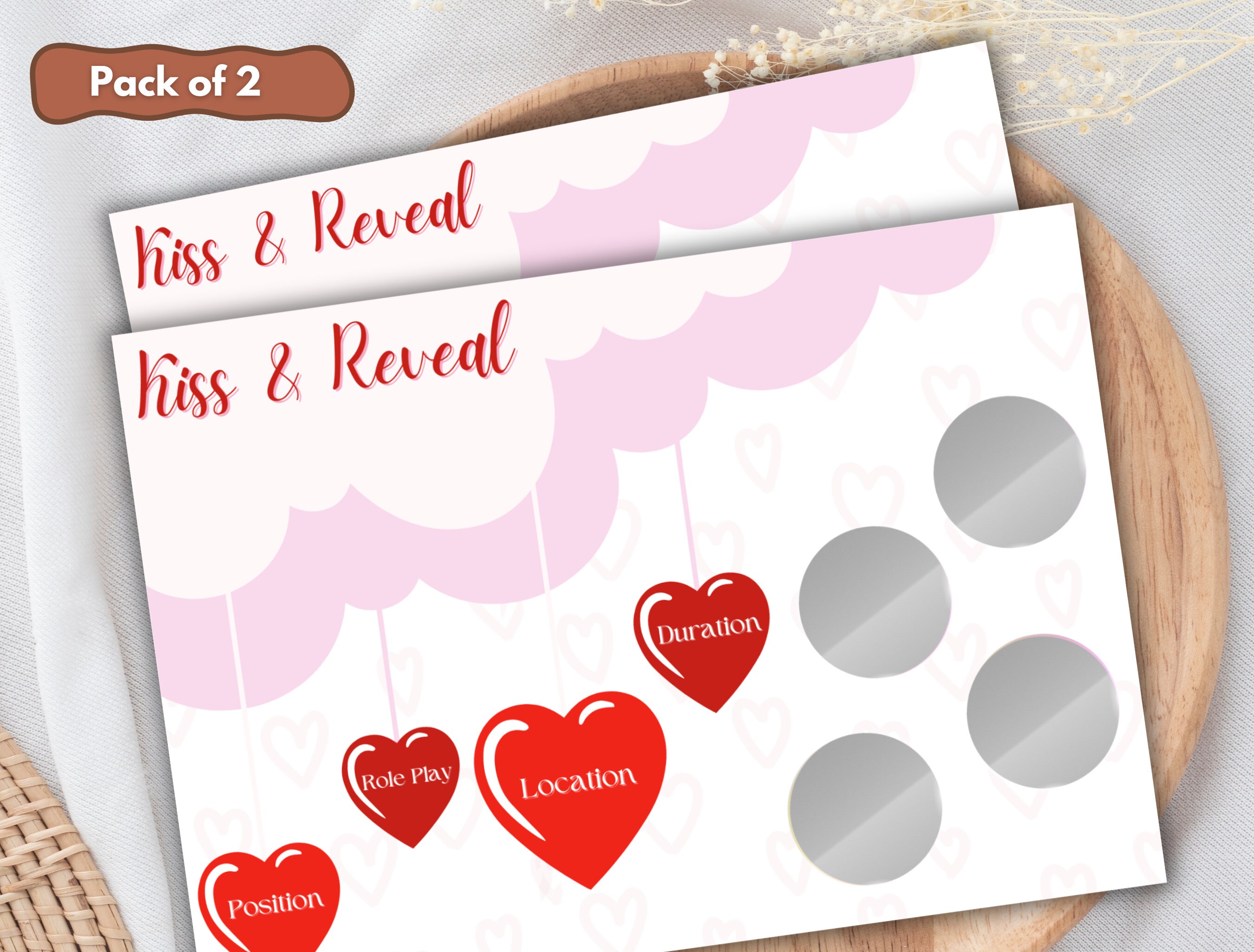 Pack of 2 Naughty Scratch Cards Birthday Gift for Her, Gift for ...