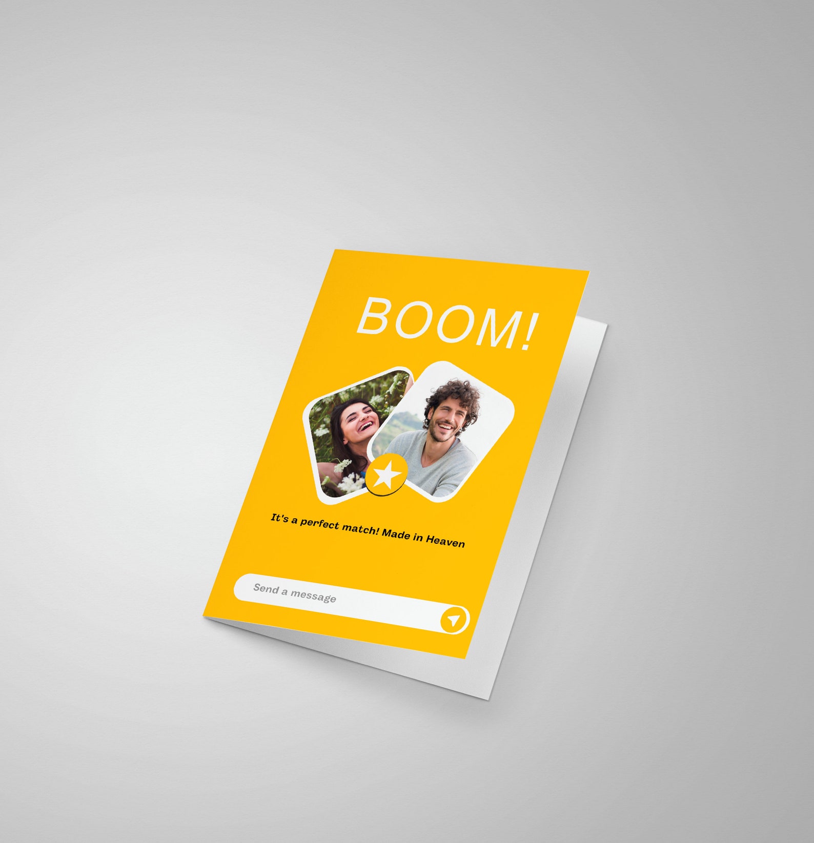 Bumble Card, Bumble Dating App Card, Its a Match Card Folding Card ...