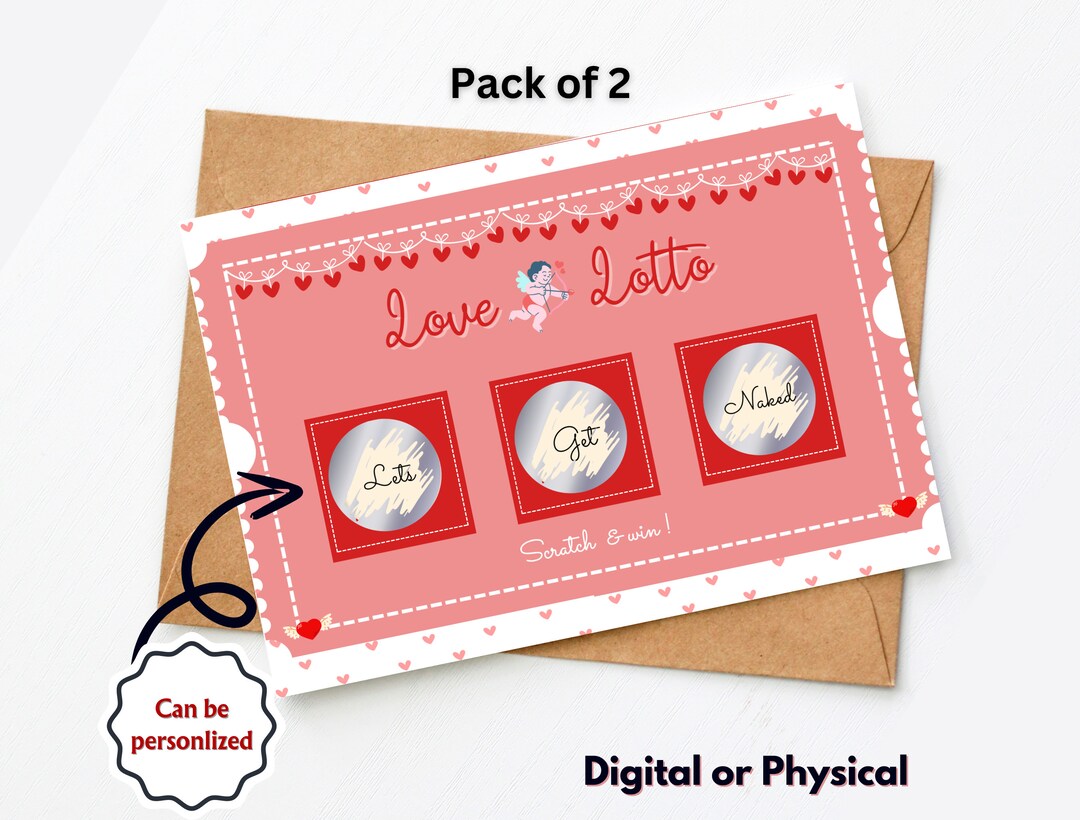 Personalized Scratch Cards, Gift Scratch Card, Lottery Ticket Funny ...