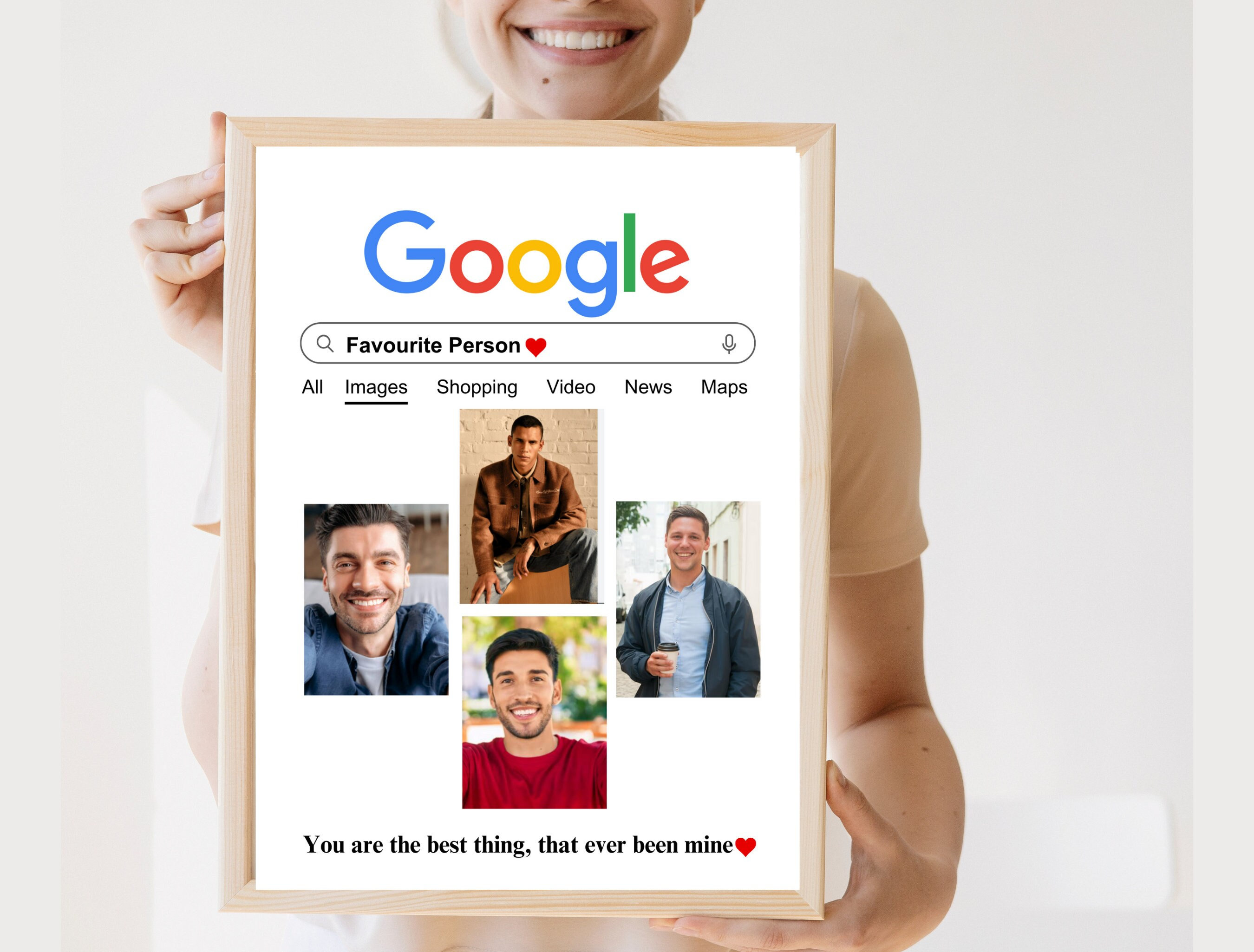 Personalized Valentine Day Gift, Birthday Gift, Google Photo Frame ...