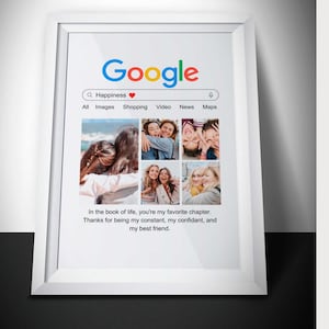 Best Friend Collage, Birthday Gift, Google Photo Frame, Best Friend ...