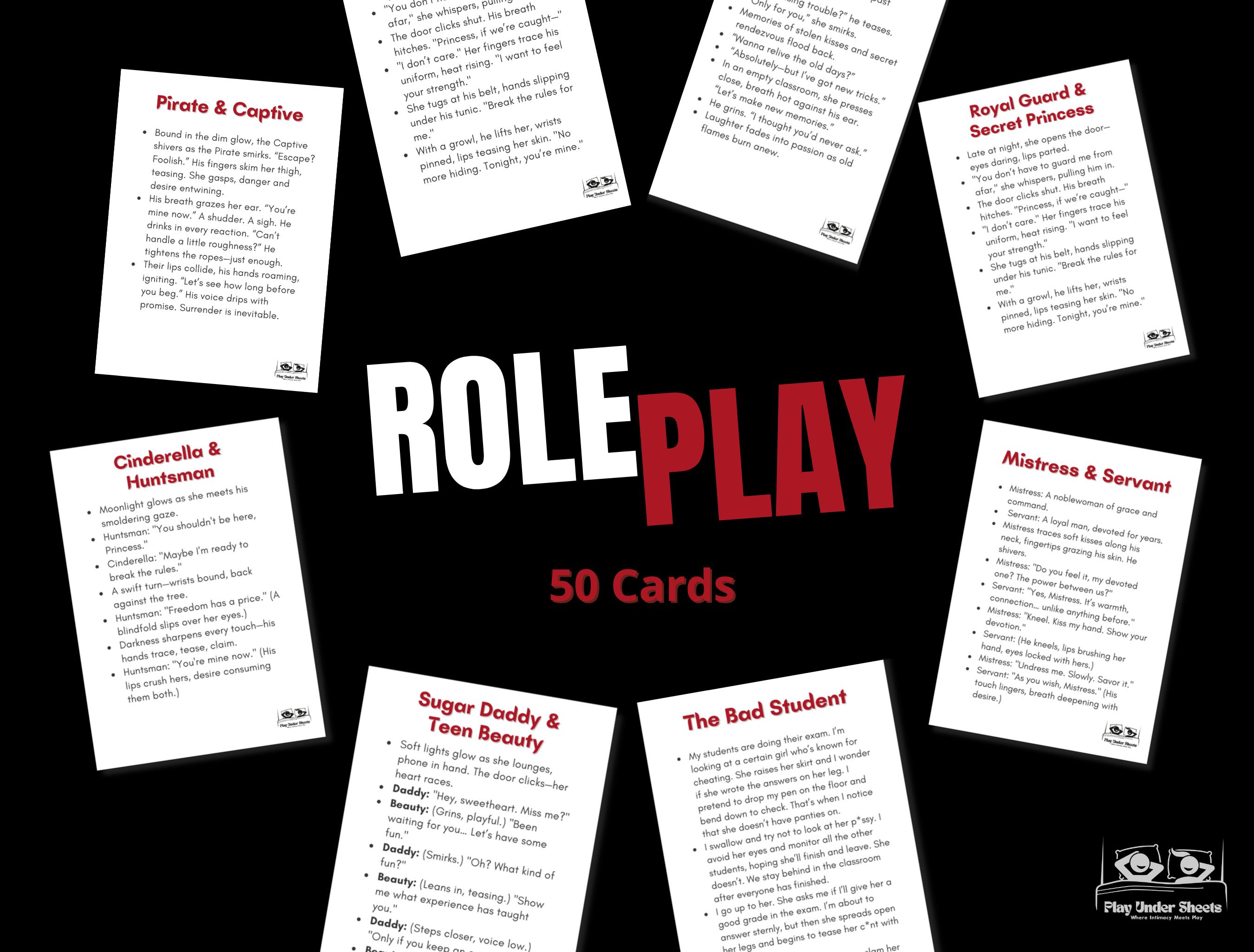 Roleplay Card Game for Couples: 50 Romantic & Spicy Scenarios (digital ...