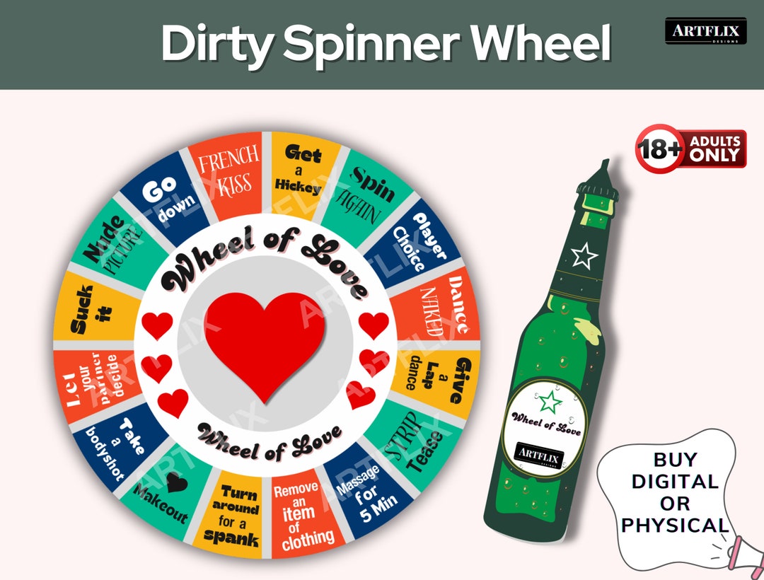 Dirty Spinner Wheel Game, Spin the Bottle, Drinking Board Games, Adult ...