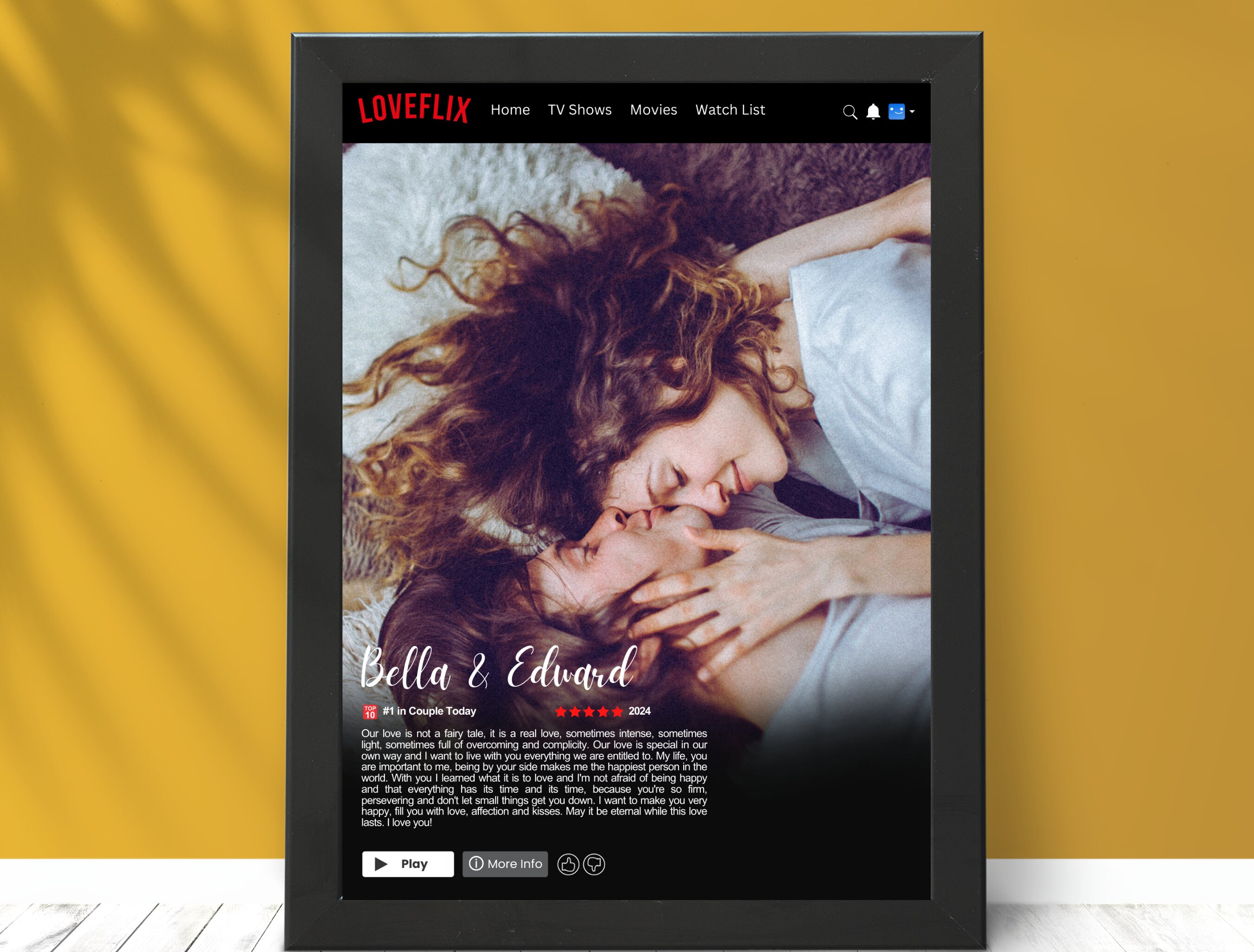 Personalized Movie Flix Poster Print From Your Photo, Movie Series ...