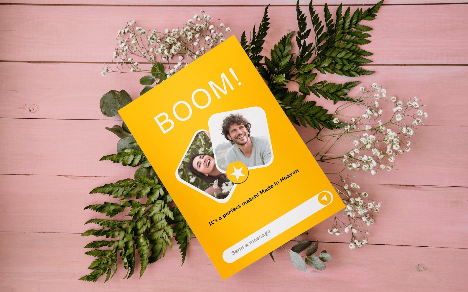 Bumble Card, Bumble Dating App Card, Its a Match Card Folding Card ...