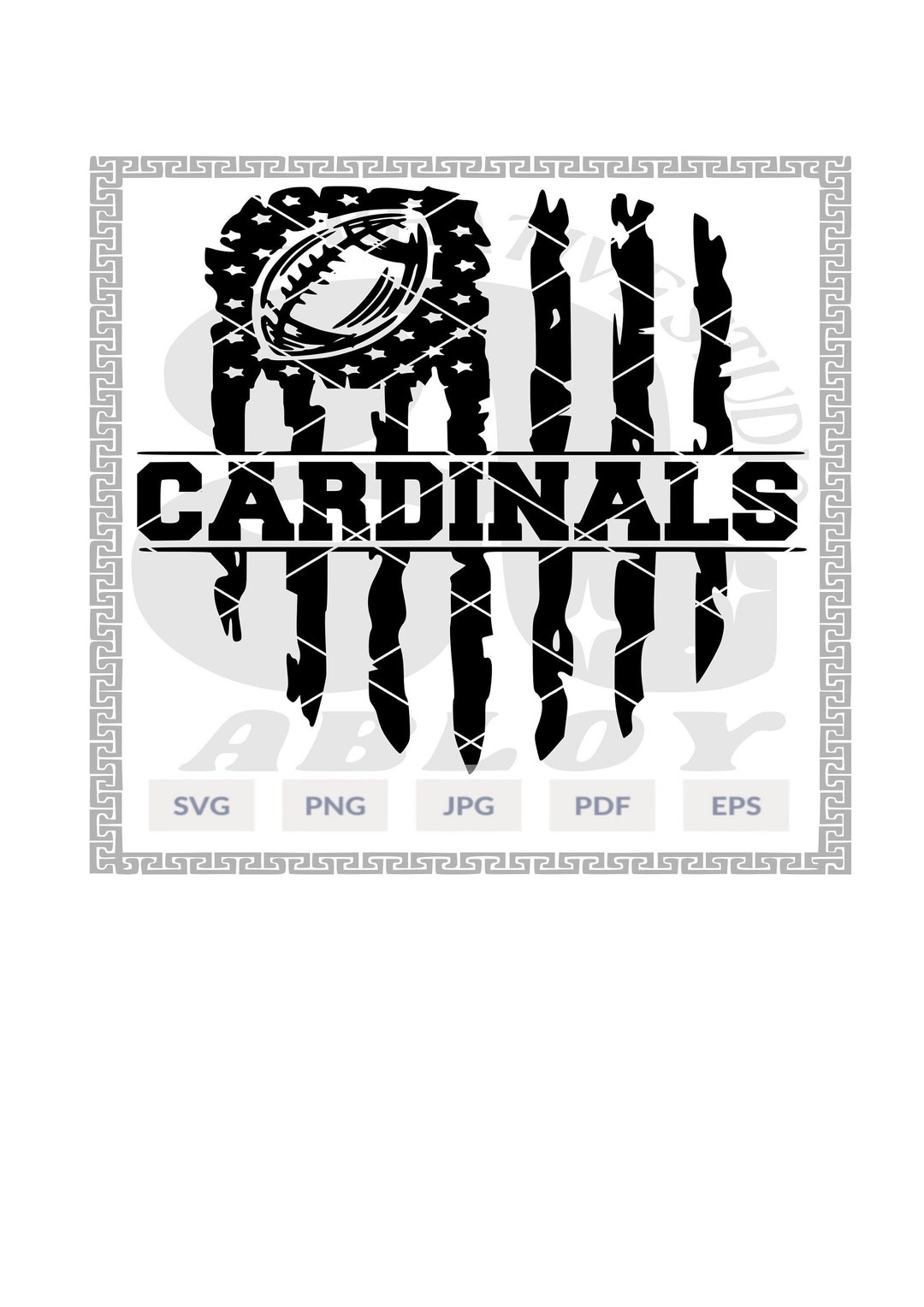 Football Svg Cardinal Football Cardinal Cardinals - Etsy