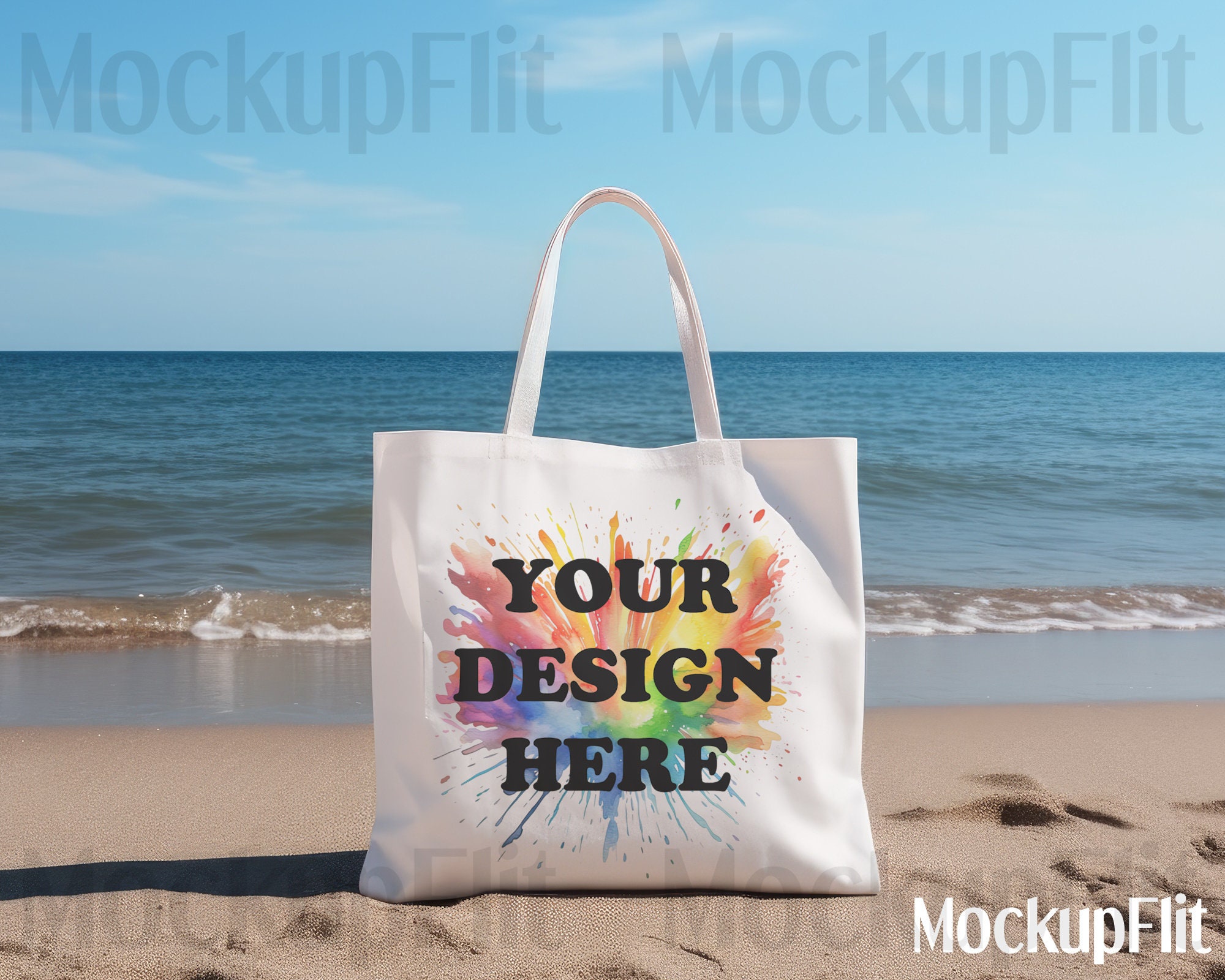 White Canvas Bag Mockup Tote Bag Design Display Eco-friendly - Etsy