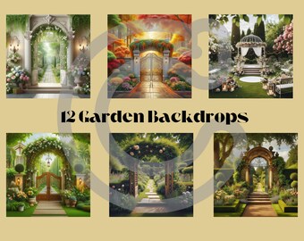 40 Stunning Garden-themed Photography Backdrops for Digital Download ...
