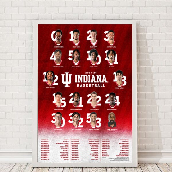 Schedule Basketball Poster - Etsy