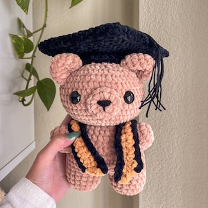 PATTERN ONLY for a Graduation Bear Crochet Amigurumi Plush - Etsy