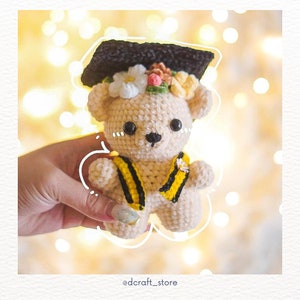 PATTERN ONLY for a Graduation Bear Crochet Amigurumi Plush - Etsy