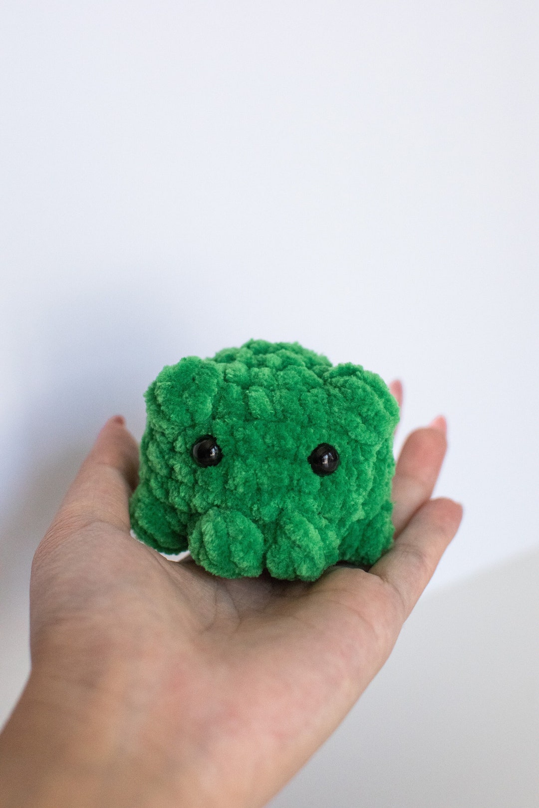 Baby Mushy Frog Crochet Plushie Amigurumi Stuffed Animal - Etsy