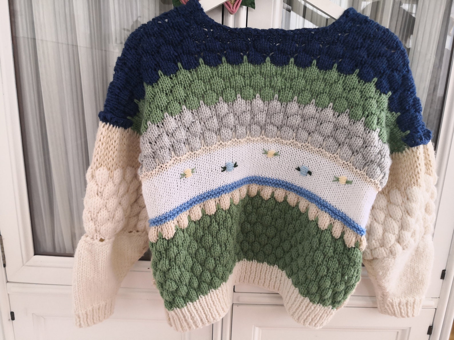 Knitted Jacket With Exclusive Handmade Design - Etsy