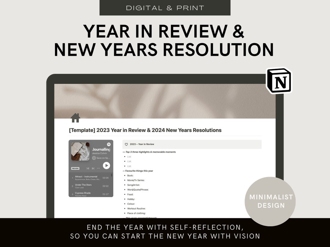 Year in Review 2024 New Years Resolution | Self Reflection | Goal ...