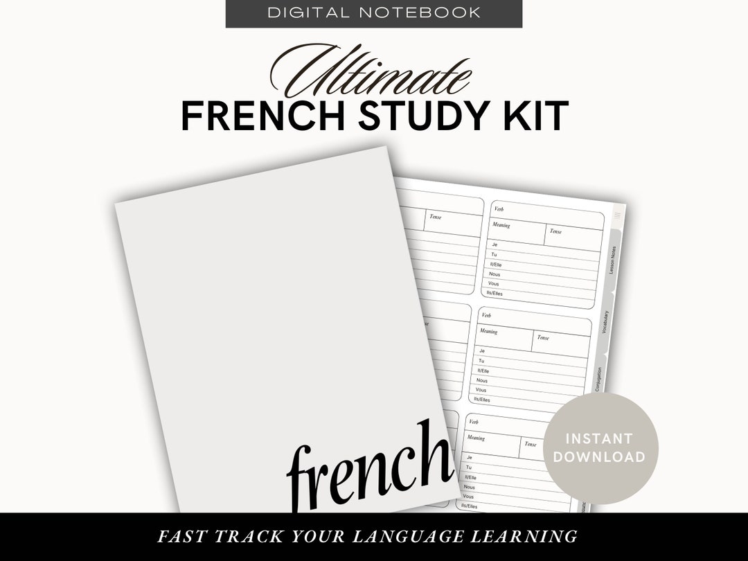 French Language Learning Planner, Goodnotes Notability, Subject ...