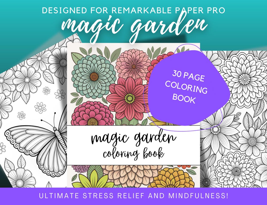 Coloring Book for Remarkable Paper Pro Template Coloring Pages ...