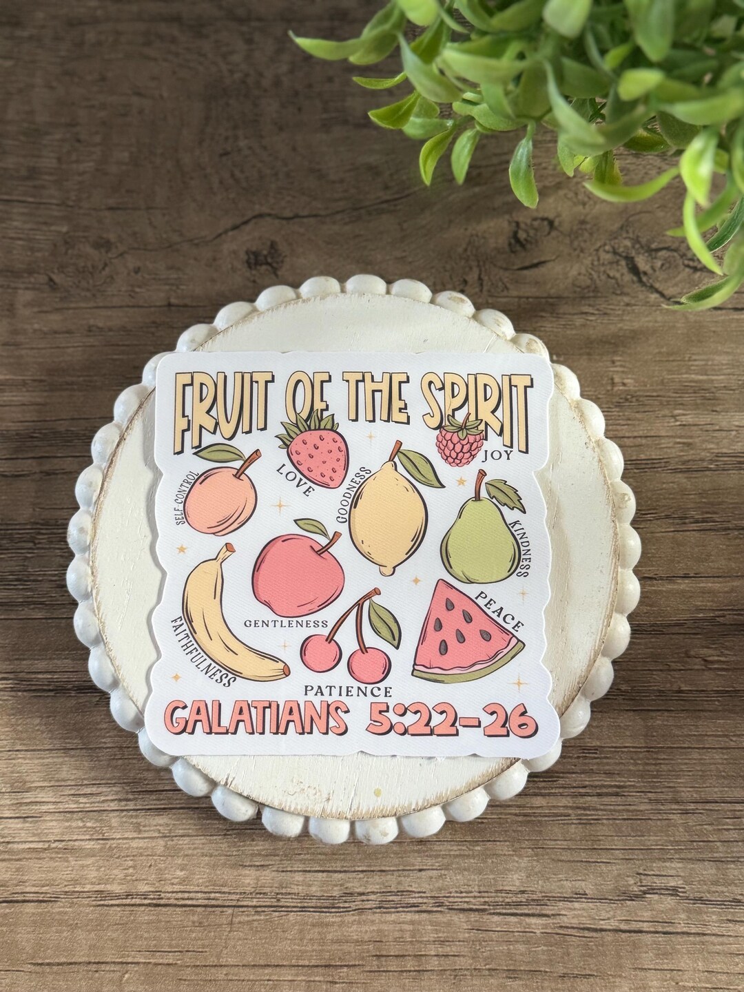 Fruit of the Spirit Sticker, Faith Stickers, Bible Stickers, Kindle ...