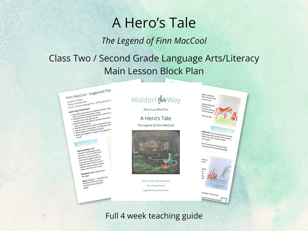 A Hero's Tale Second Grade Class Two Phonics Language Arts Writing Main ...